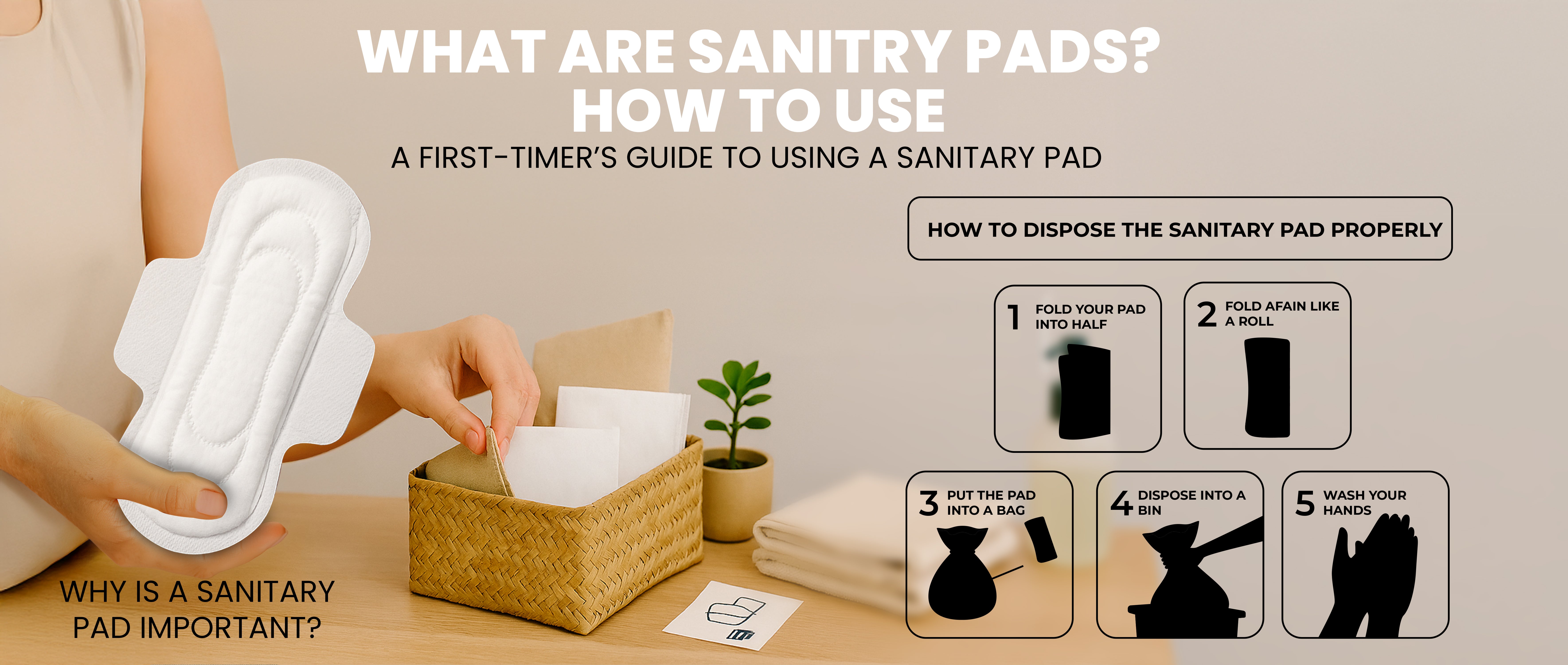 A Complete Guide to What Sanitary Pads Are and How to Use & Dispos ...