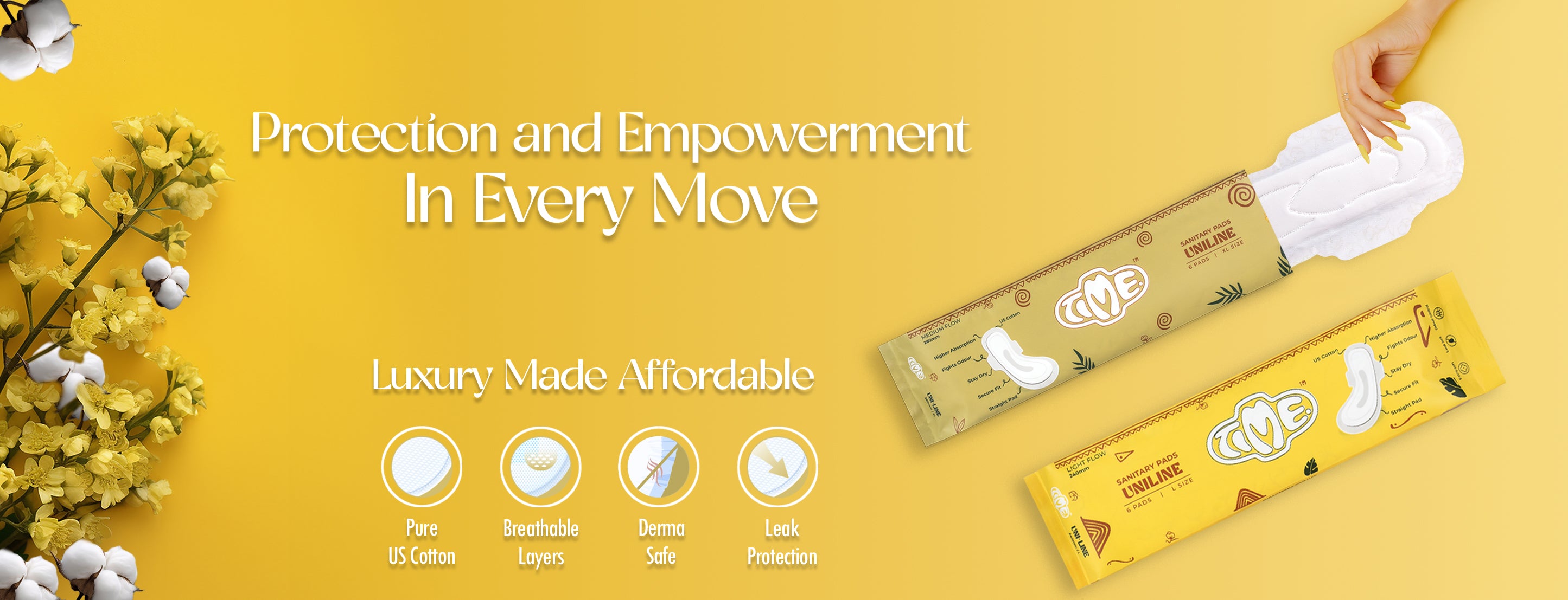Time Sanitary Pads - Premium Sanitary Pads