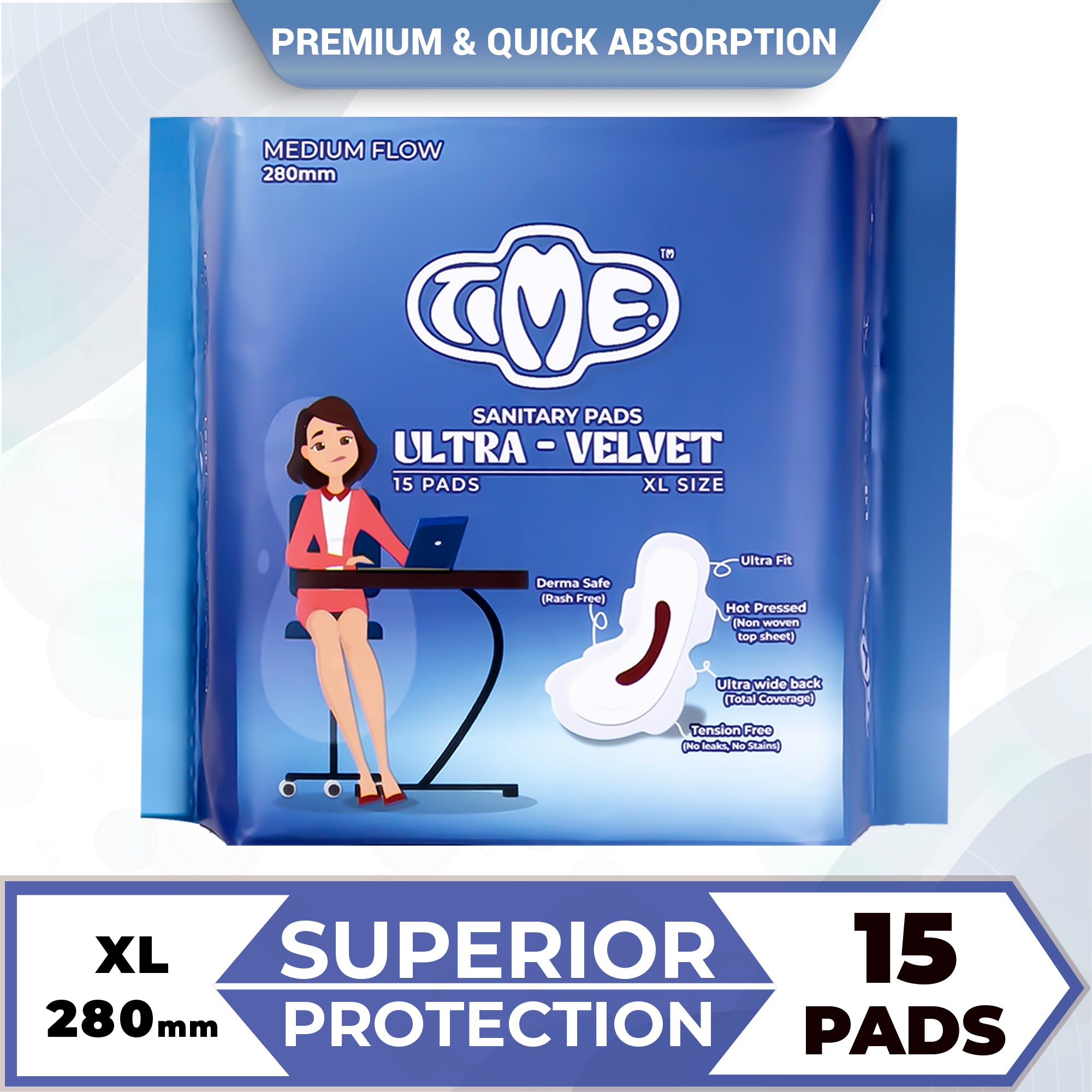 Time Sanitary Pads - Premium Sanitary Pads – TIME